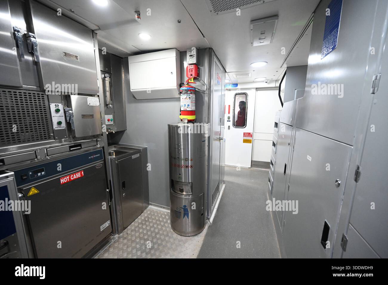 NEW DELHI, INDIA - JANUARY 3: A view inside the newly built Sleeper ...