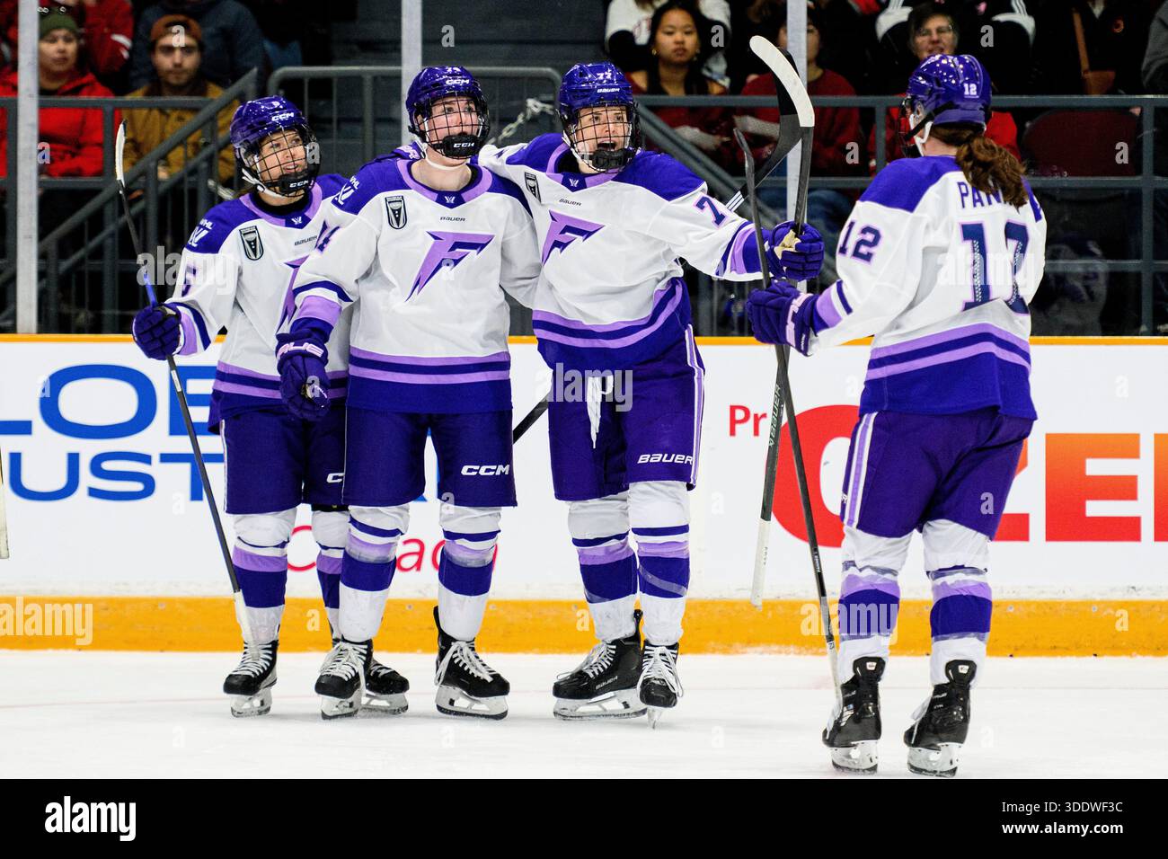 Minnesota Frost's Britta Curl-Salemme (77) celebrates her goal on ...
