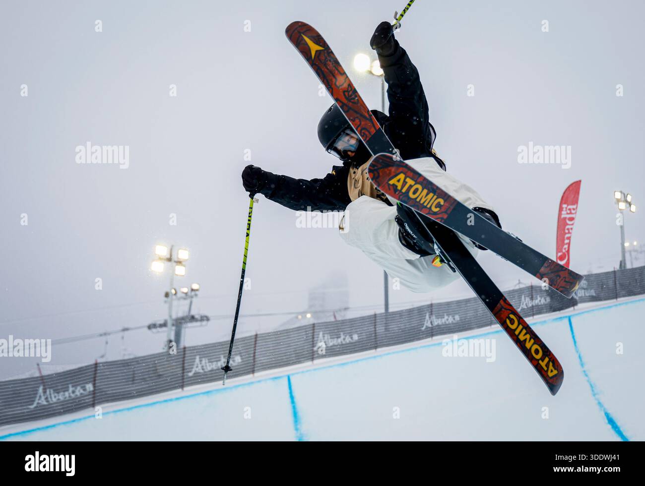 China's Kexin Zhang competes during the women's World Cup freeski ...