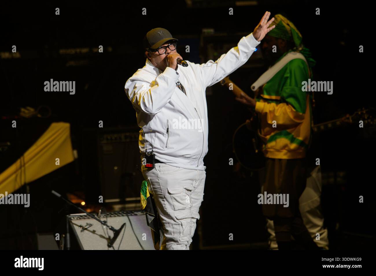 Ian Lewis of Inner Circle performs in Hollywood, Florida, on January 2 ...