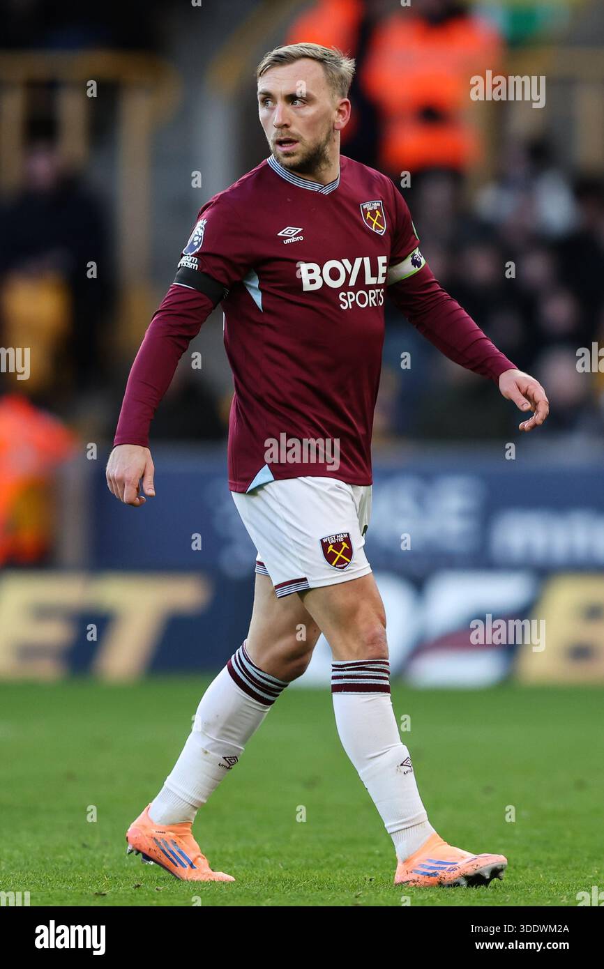 Wolverhampton, England, 3rd January 2026. Jarrod Bowen of West Ham ...