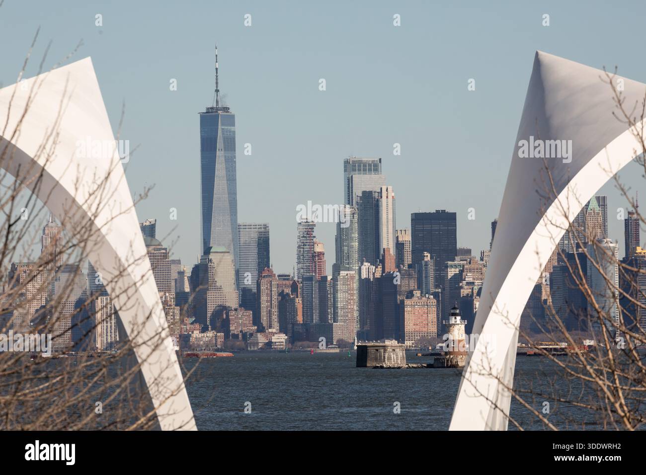The Postcards 9/11 Memorial on the Staten Island waterfront, featuring ...