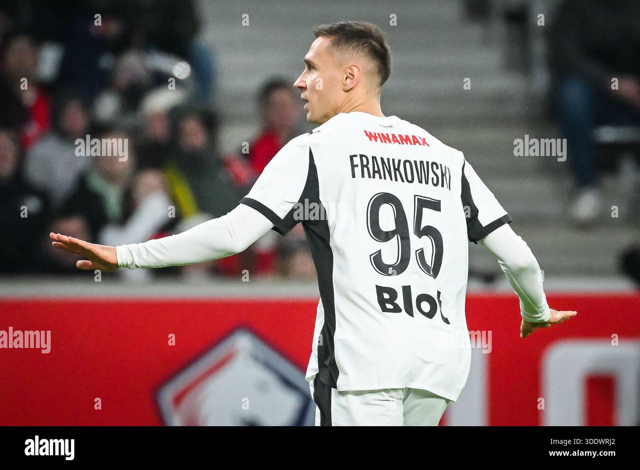 Przemyslaw FRANKOWSKI of Rennes celebrates his goal during the French ...