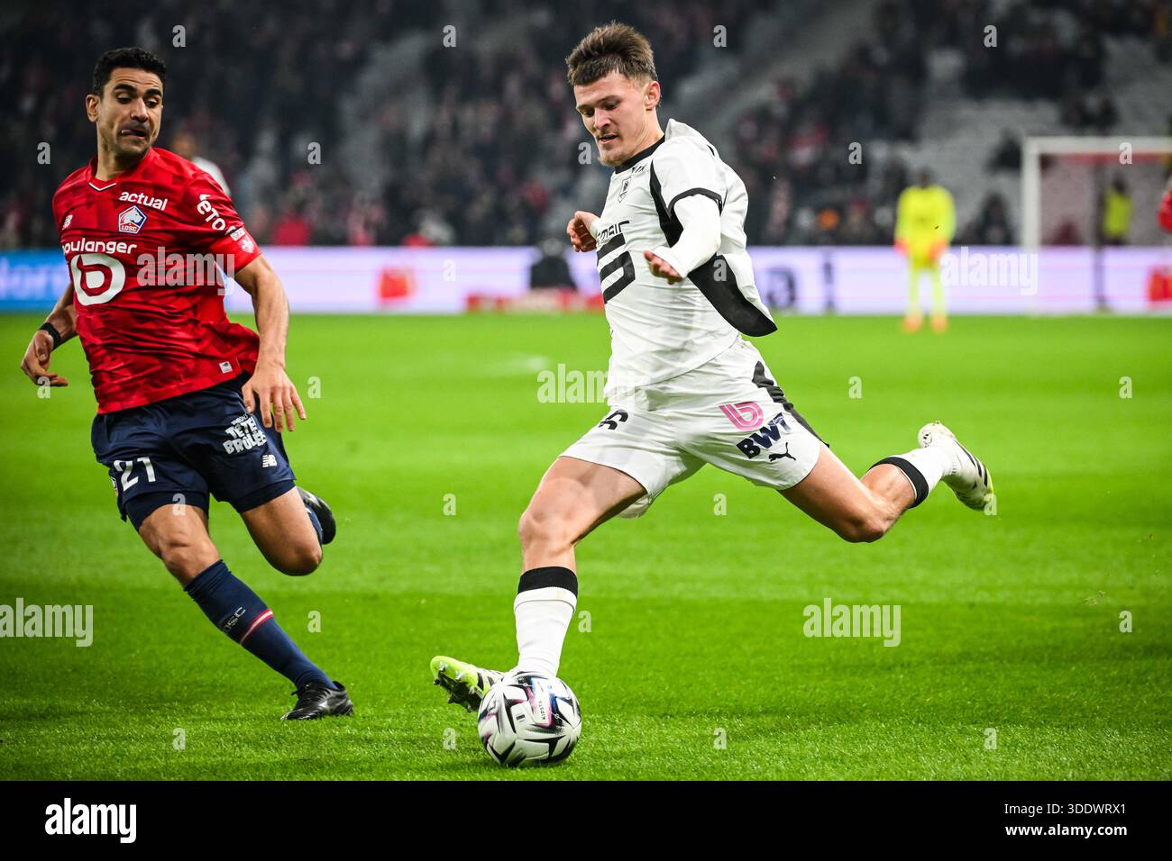 Benjamin ANDRE of Lille and Quentin MERLIN of Rennes during the French ...