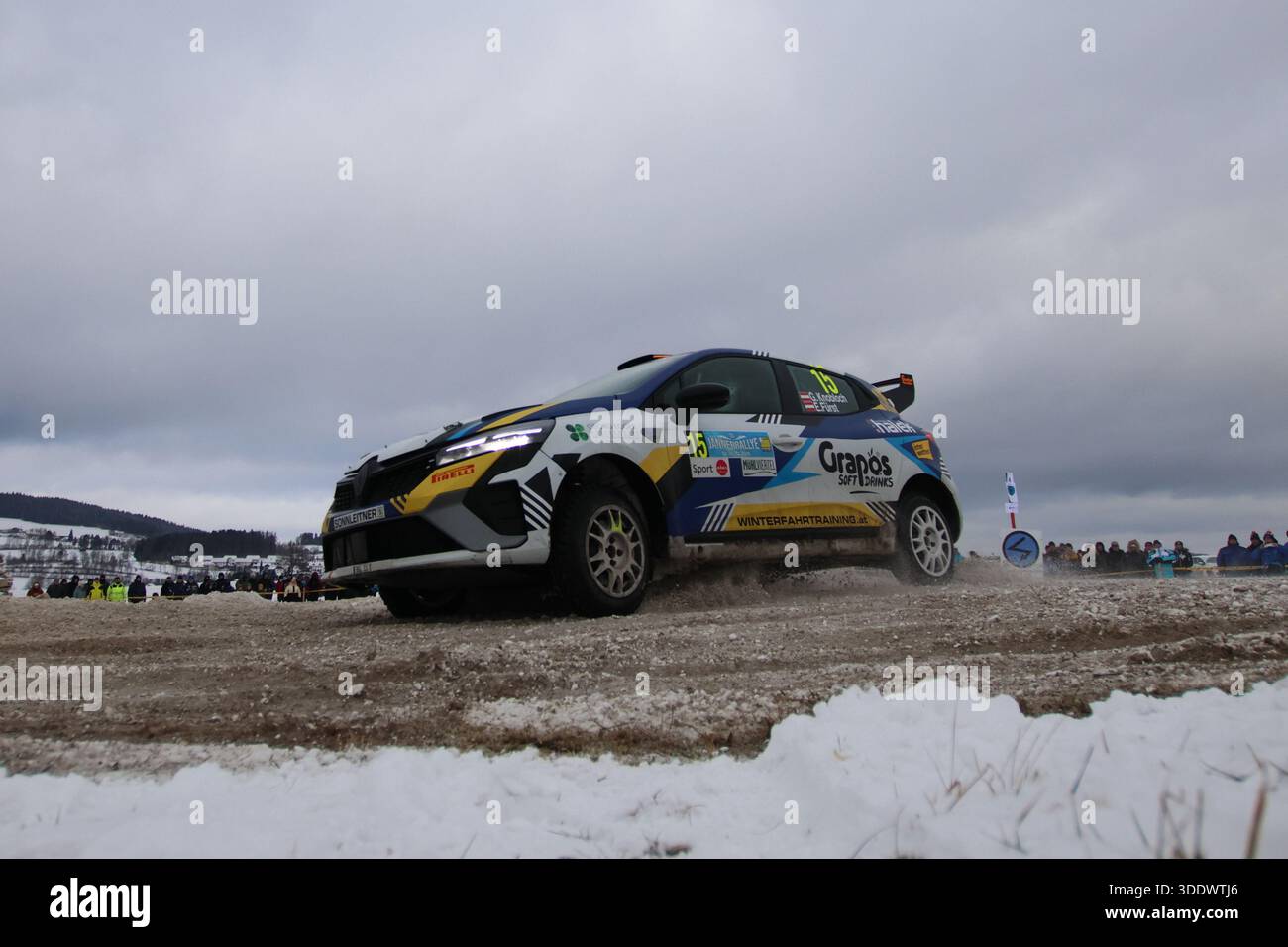 FREISTADT, AUSTRIA - JANUARY 3: Guenther Knobloch of Austria and Erik ...