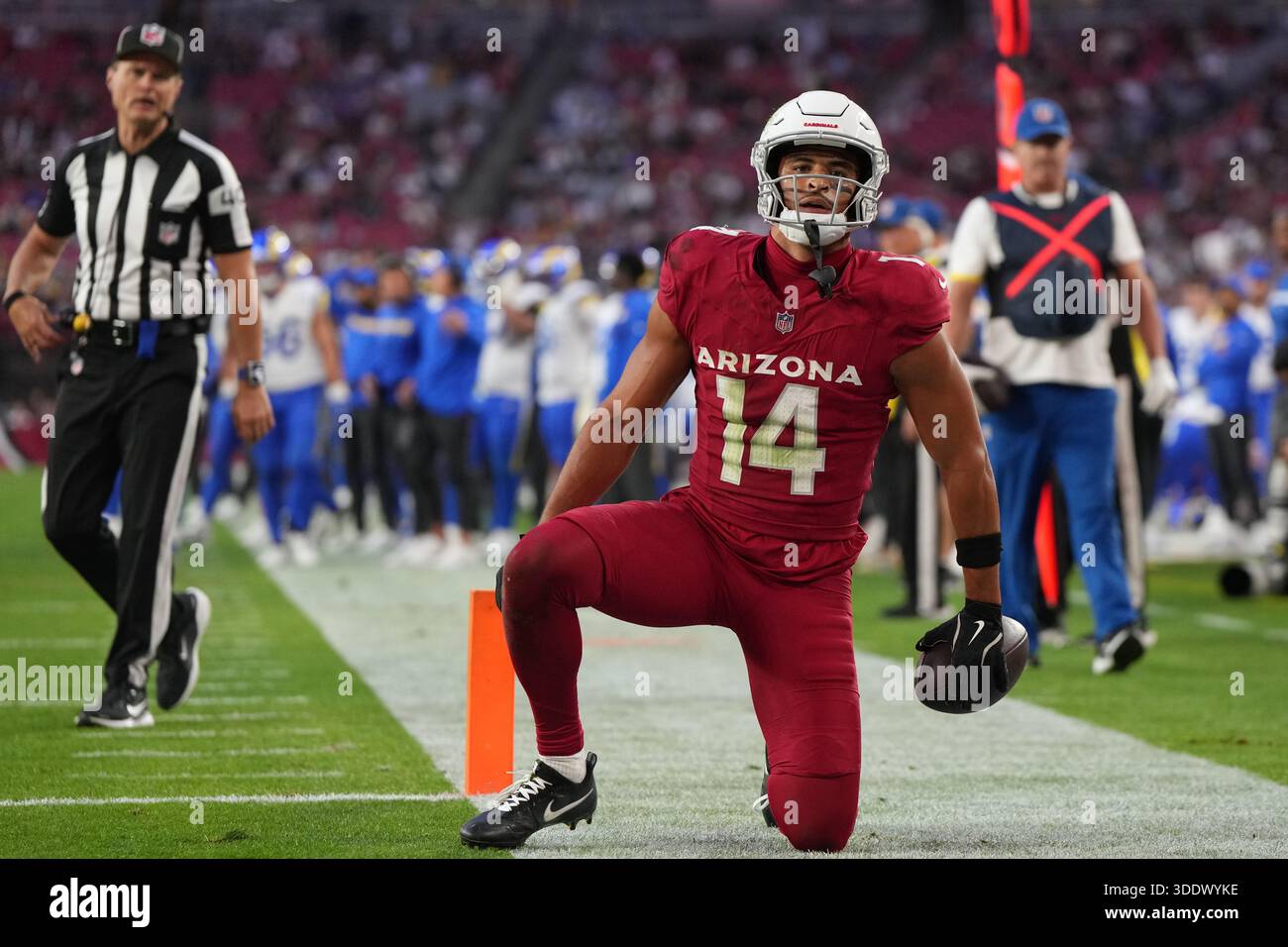 Arizona Cardinals wide receiver Michael Wilson (14) during an NFL ...