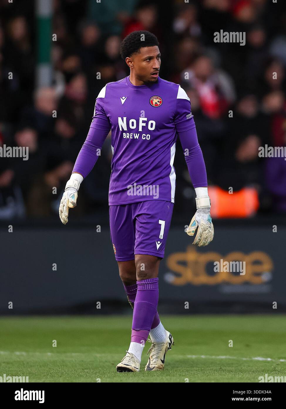 CAMBRIDGE, ENGLAND - JANUARY 1: Myles Roberts of Walsall during the EFL ...