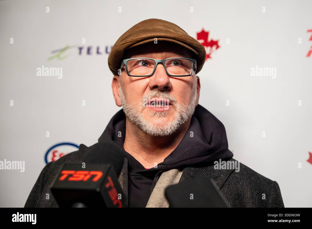 Canada general manager Alan Millar speaks to the media following a ...