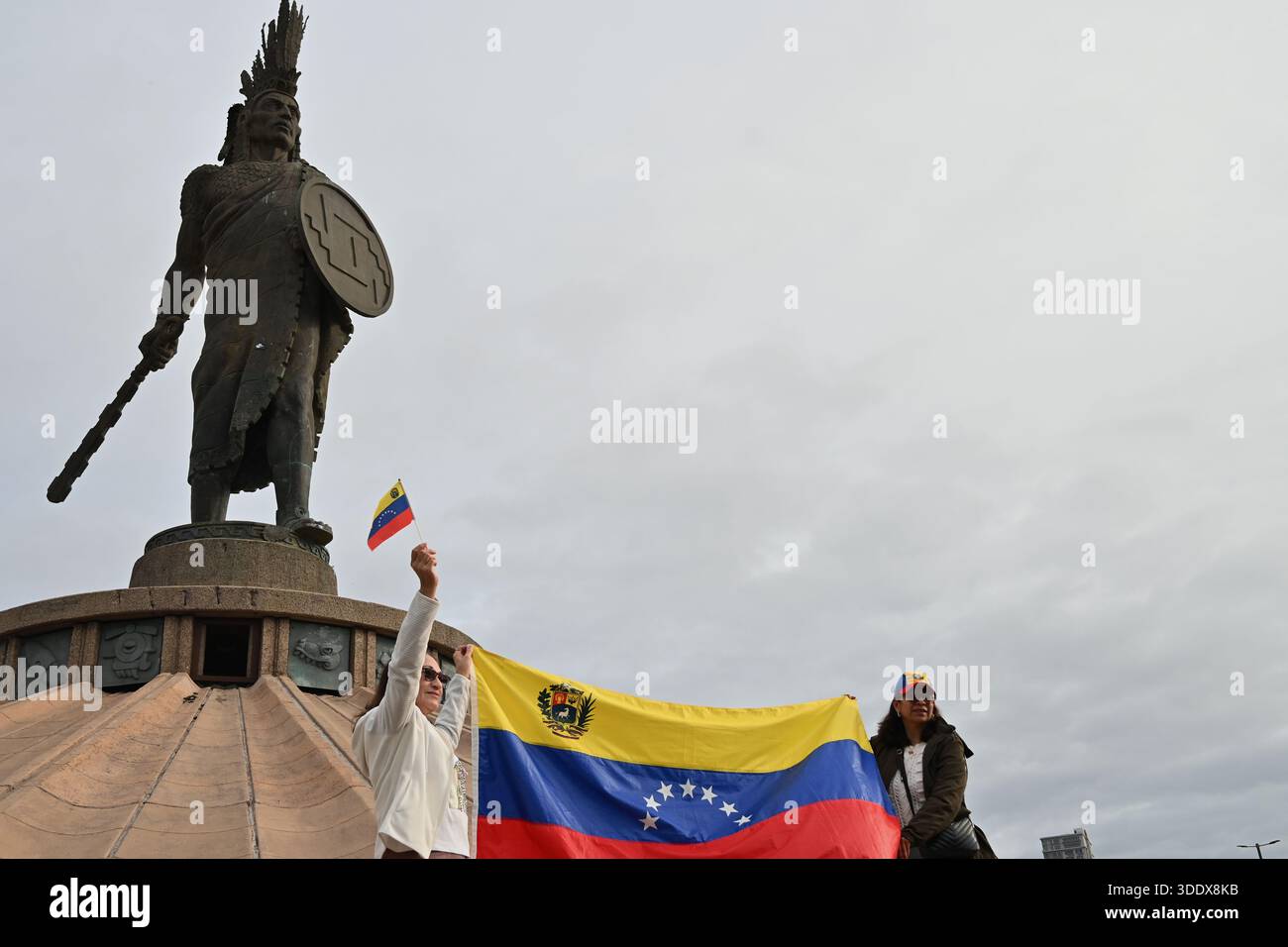 January 3, 2026, Tijuana, Baja California, Mexico: Venezuelans raise ...