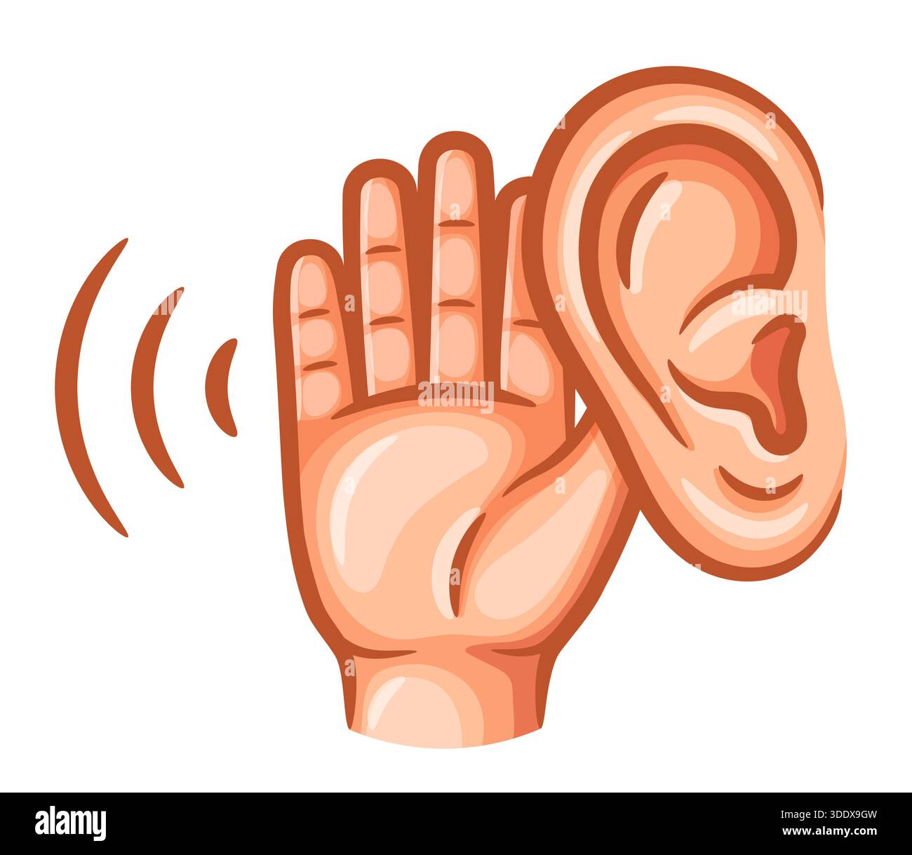 Noise gesture Stock Vector Images - Alamy