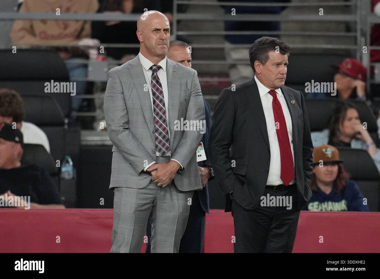 Arizona Cardinals General Manager Monti Ossenfort and owner Michael J ...