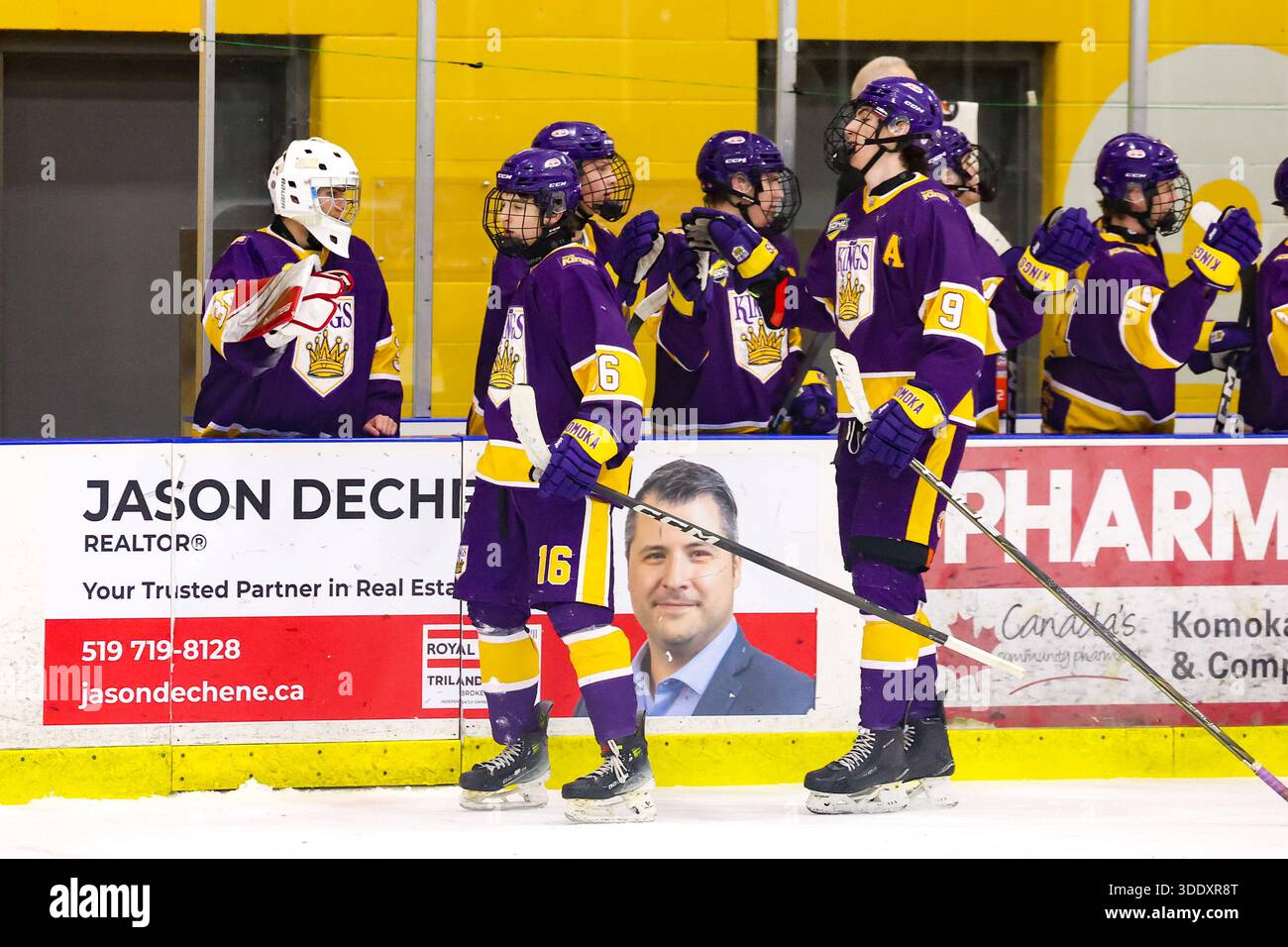 Komoka,Canada. 03th January, 2026. The Komoka Kings defeat the Sarnia ...