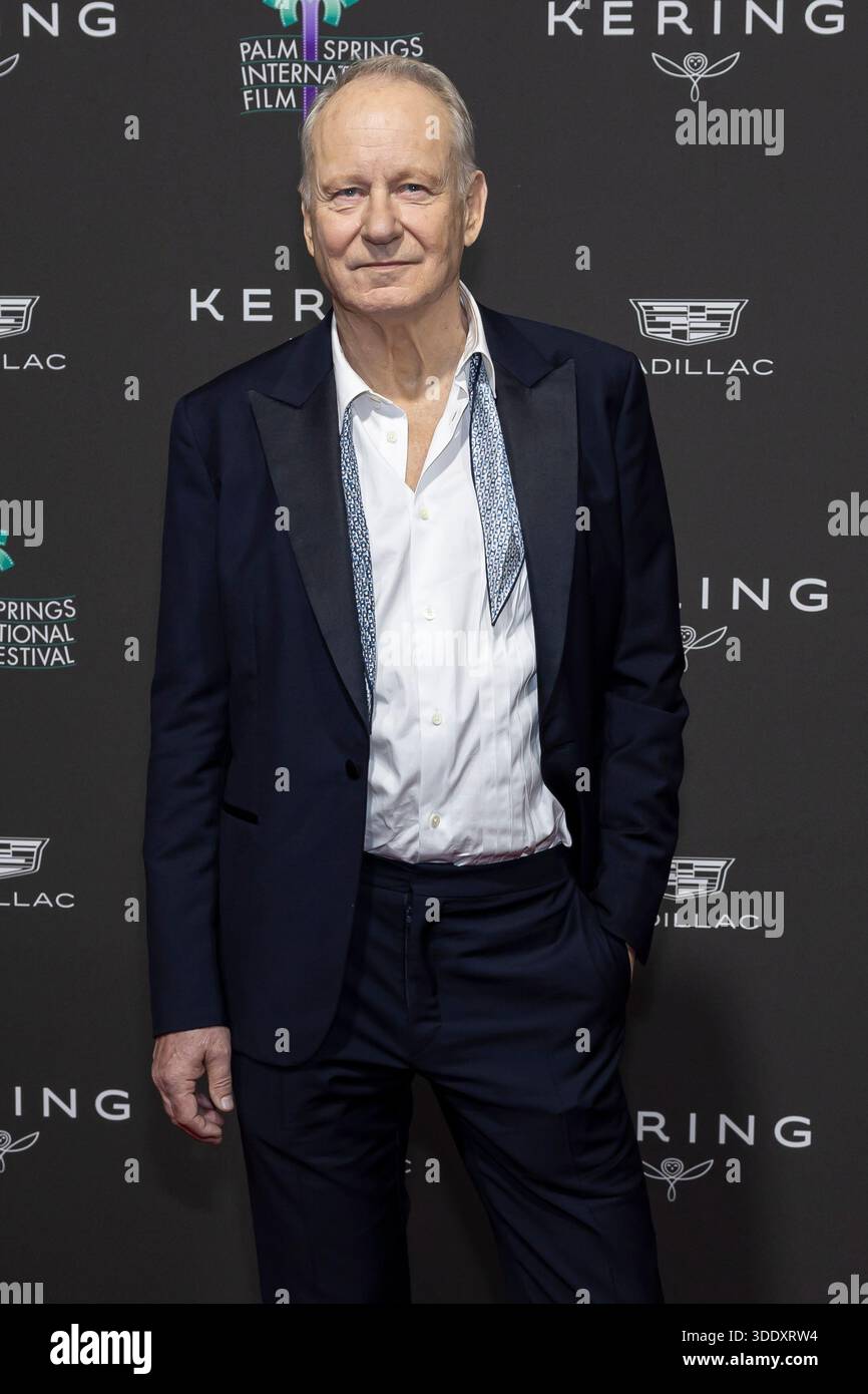 Stellan Skarsgård attends the arrivals of the 37th Annual Palm Springs ...