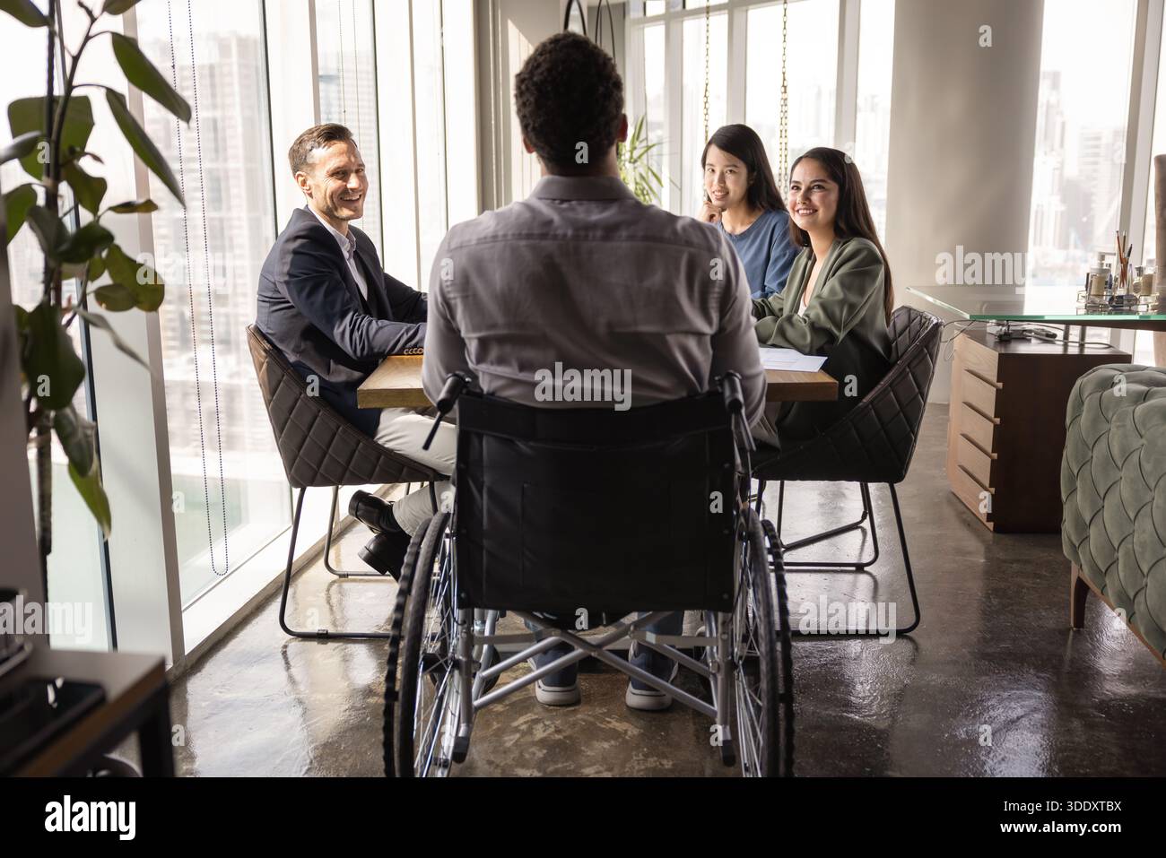 Leadership team with disability hi-res stock photography and images - Alamy
