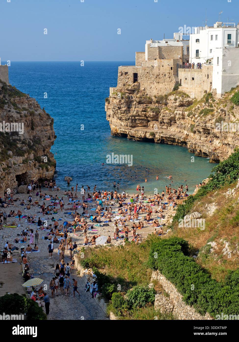Lama Monachile (Cala Monachile) beach in Polignano a Mare Stock Photo ...