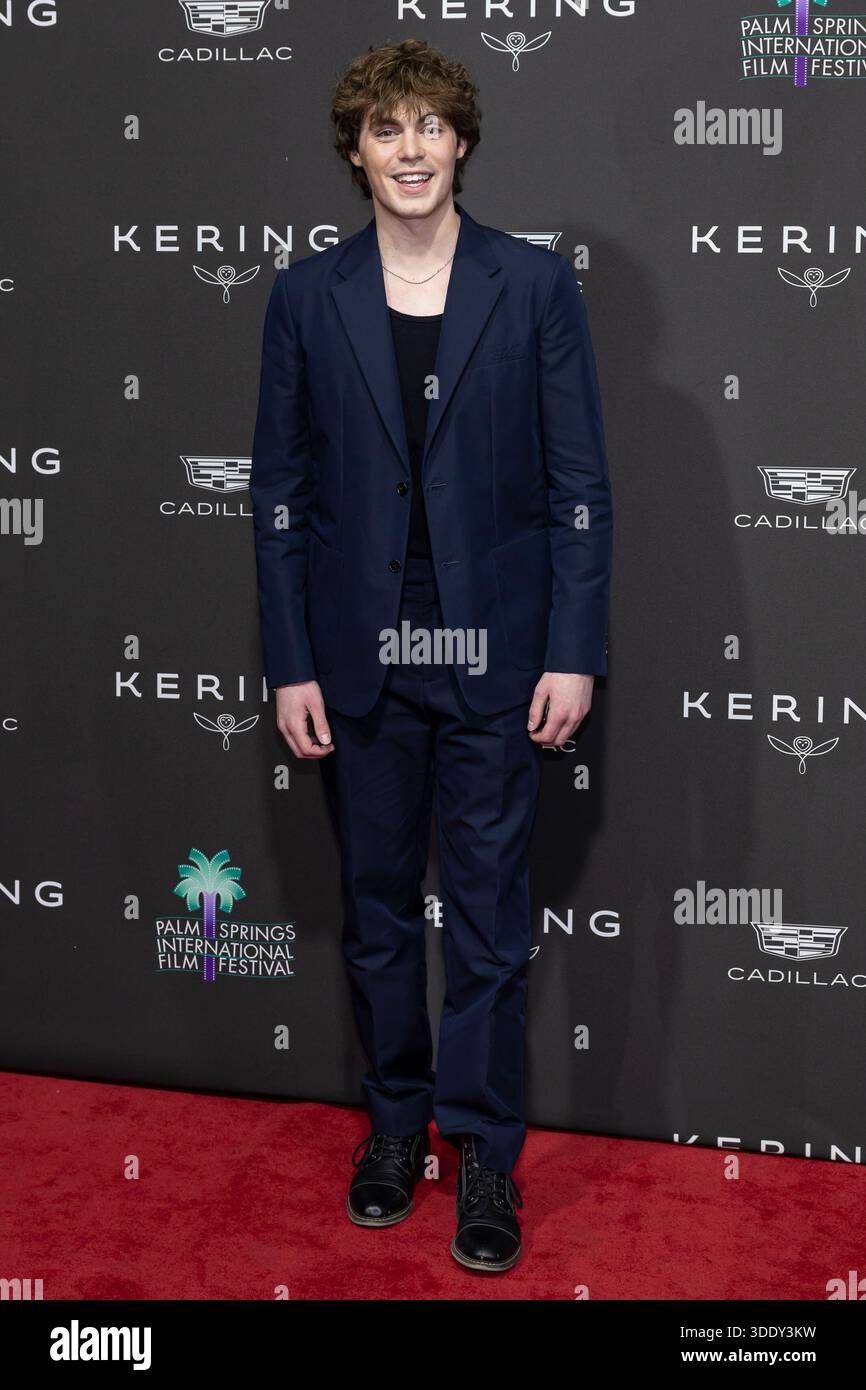 Jack Champion attends the arrivals of the 37th Annual Palm Springs ...