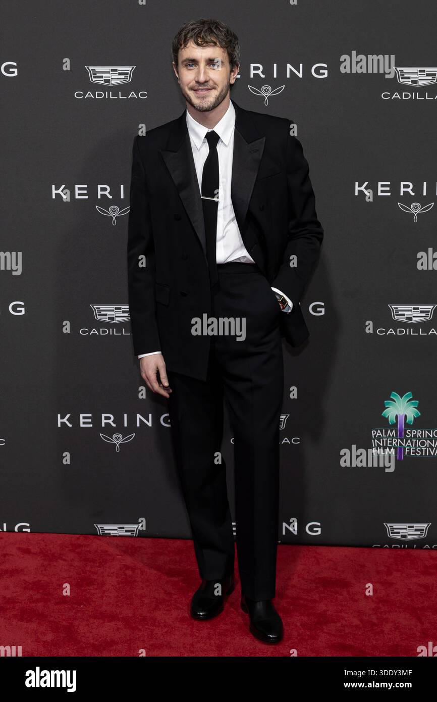 Paul Mescal attends the arrivals of the 37th Annual Palm Springs ...