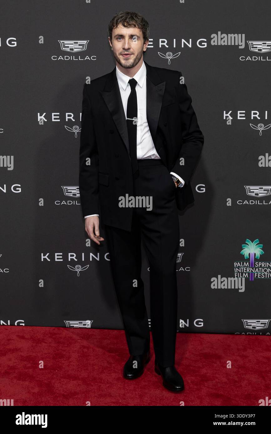 Paul Mescal attends the arrivals of the 37th Annual Palm Springs ...