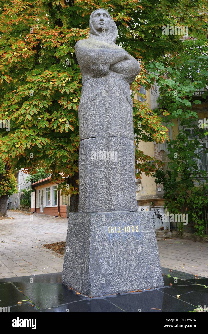 Statue of the famous revolutionary woman Tonka Obretenova also known as ...