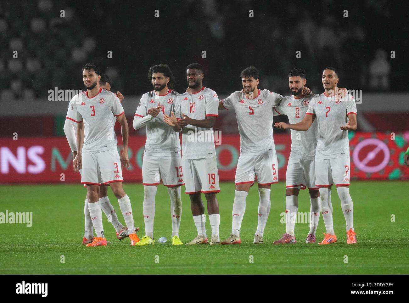 January 03 2026: the Tunisia team looks on during a 2025 AFCON Africa ...