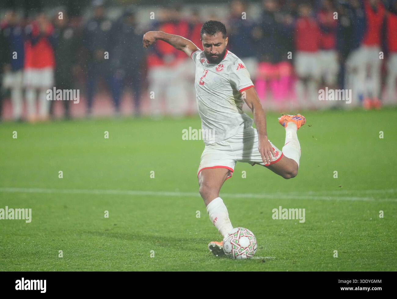 January 03 2026: Ali Elabdi of Tunisia shoots on goal during a 2025 ...