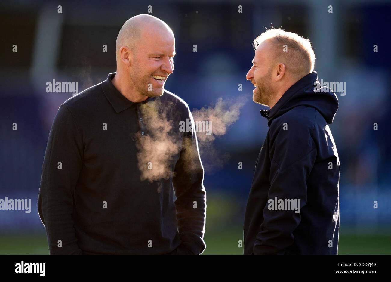 Sheffield Wednesday manager Henrik Pedersen (left) with Barry Bannan ...