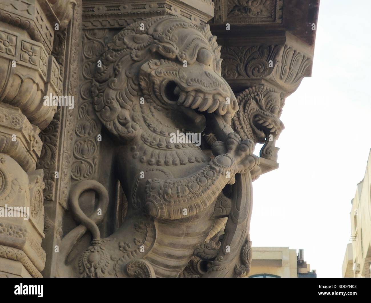 Cairo, Egypt, January 1 2026: statues and art from The Baron Empain ...