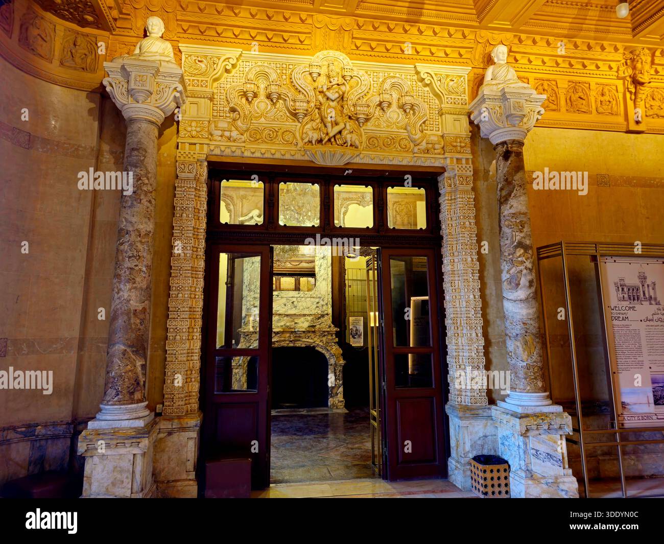 Cairo, Egypt, January 1 2026: The interior of The Baron Empain Palace ...