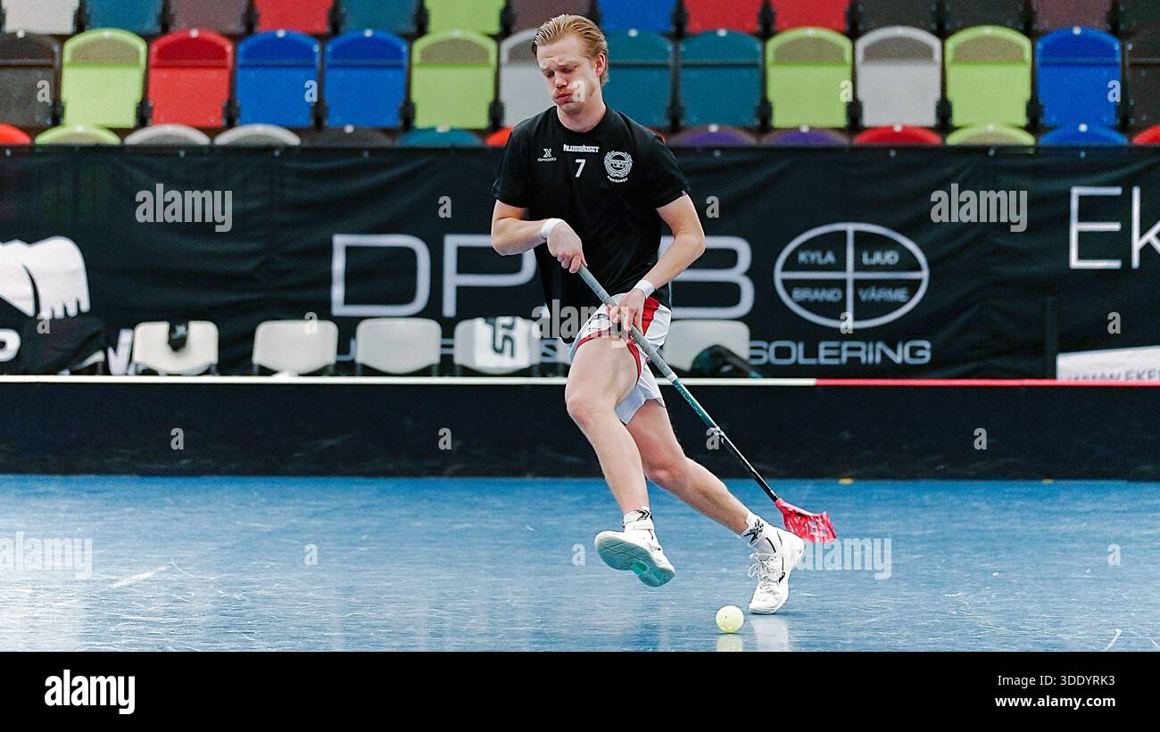 Jönköping, Sweden, 3, January, 2026. Hovslätts forward 7 Melwin Knuthas ...