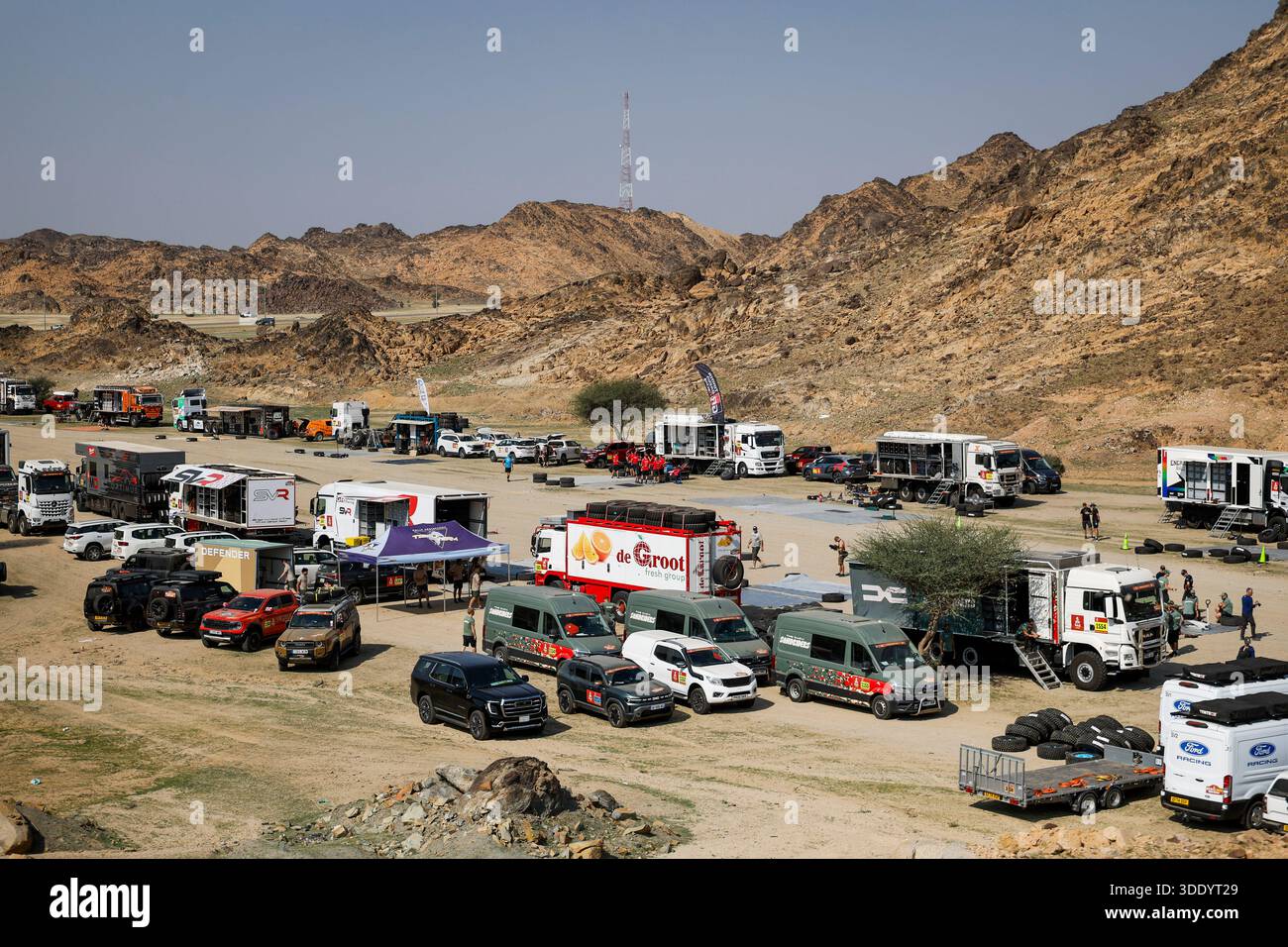 Ambiance, pit stop area during the Stage 1 of the Dakar 2026, on ...