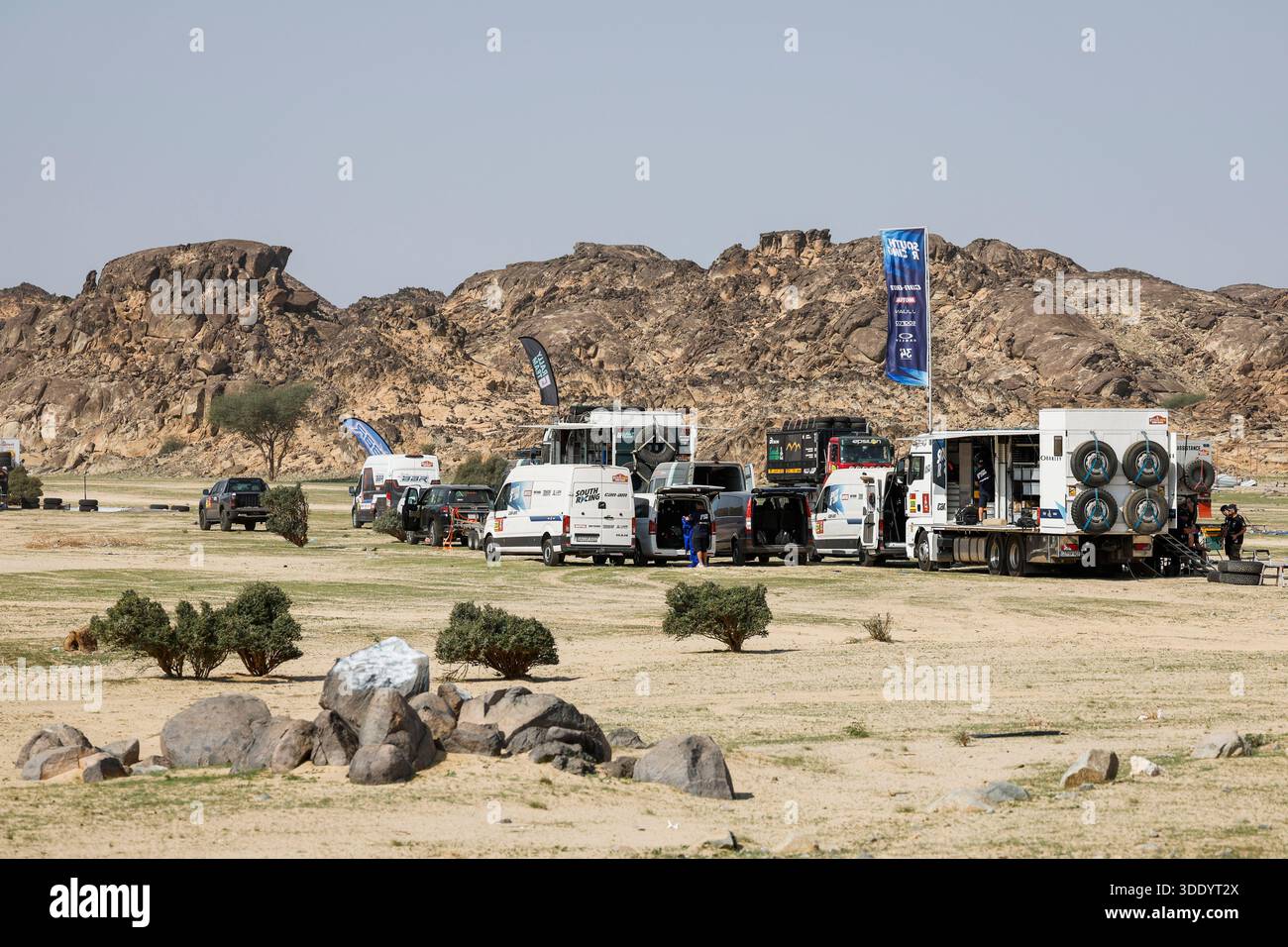 Ambiance, pit stop area during the Stage 1 of the Dakar 2026, on ...