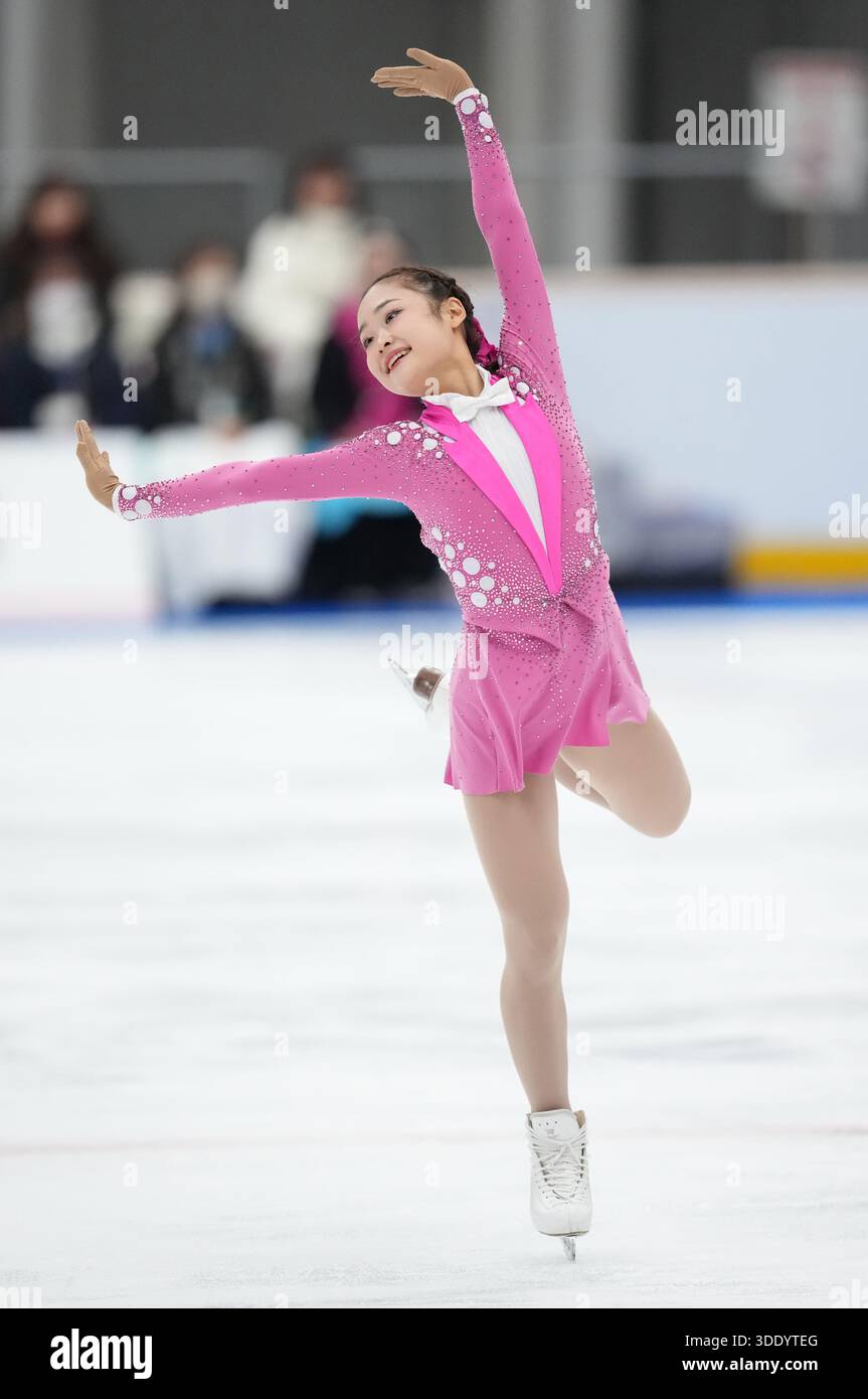 Japanese figure skater Mao Shimada performs during Nagoya Figure ...