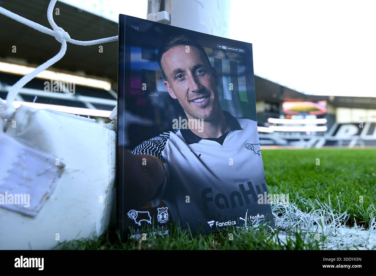 Match day program during the Sky Bet Championship match between Derby ...