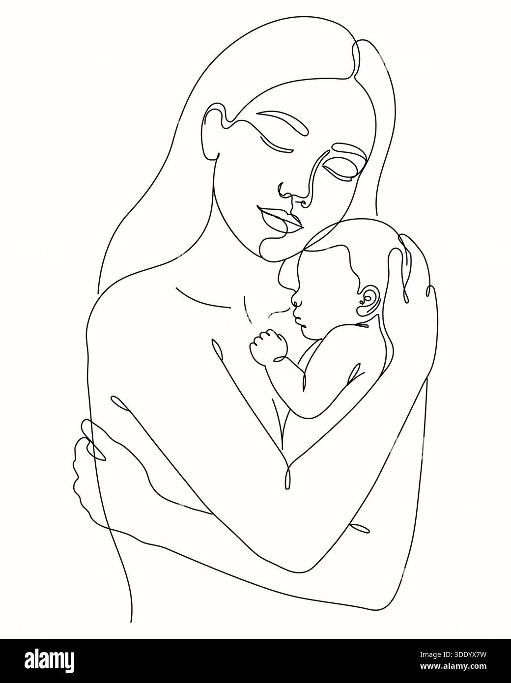 Tender line art illustration Cut Out Stock Images & Pictures - Alamy