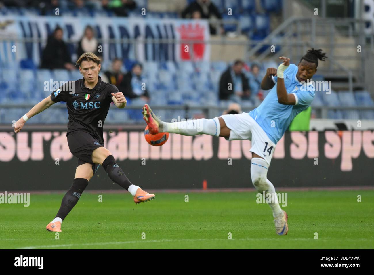 Olimpico Stadium, Rome, Italy - Scott McTominay of SSC Napoli, Tijjani ...