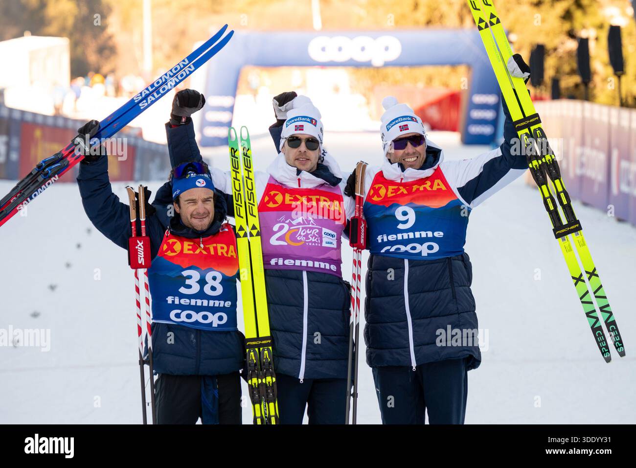 Mattis Stenshagen (NOR), Jules Lapierre (FRA) and Emil Iversen (NOR ...