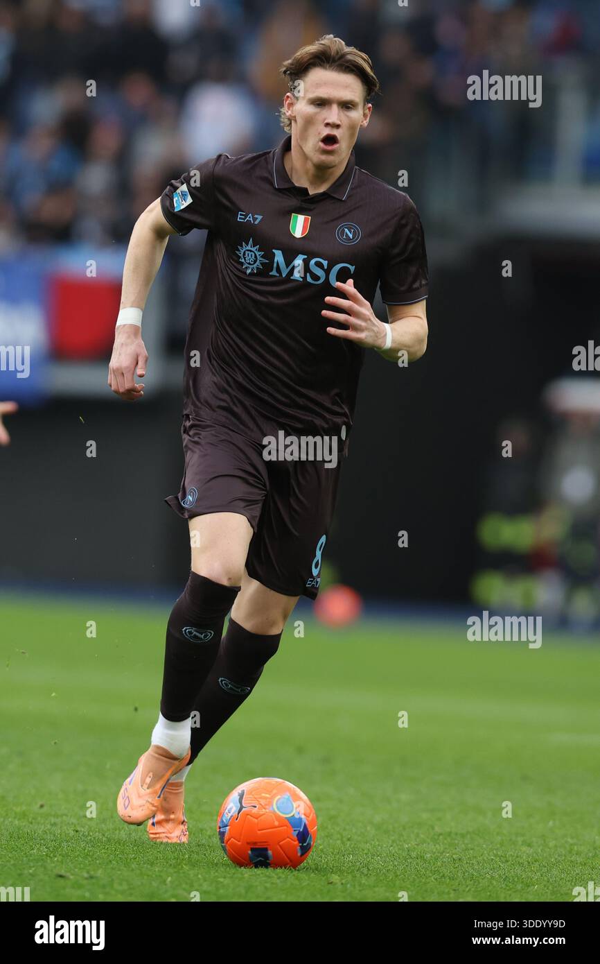 Rome, Italy - January 4, 2025: Scott Mctominay of S.S.C. Napoli seen in ...