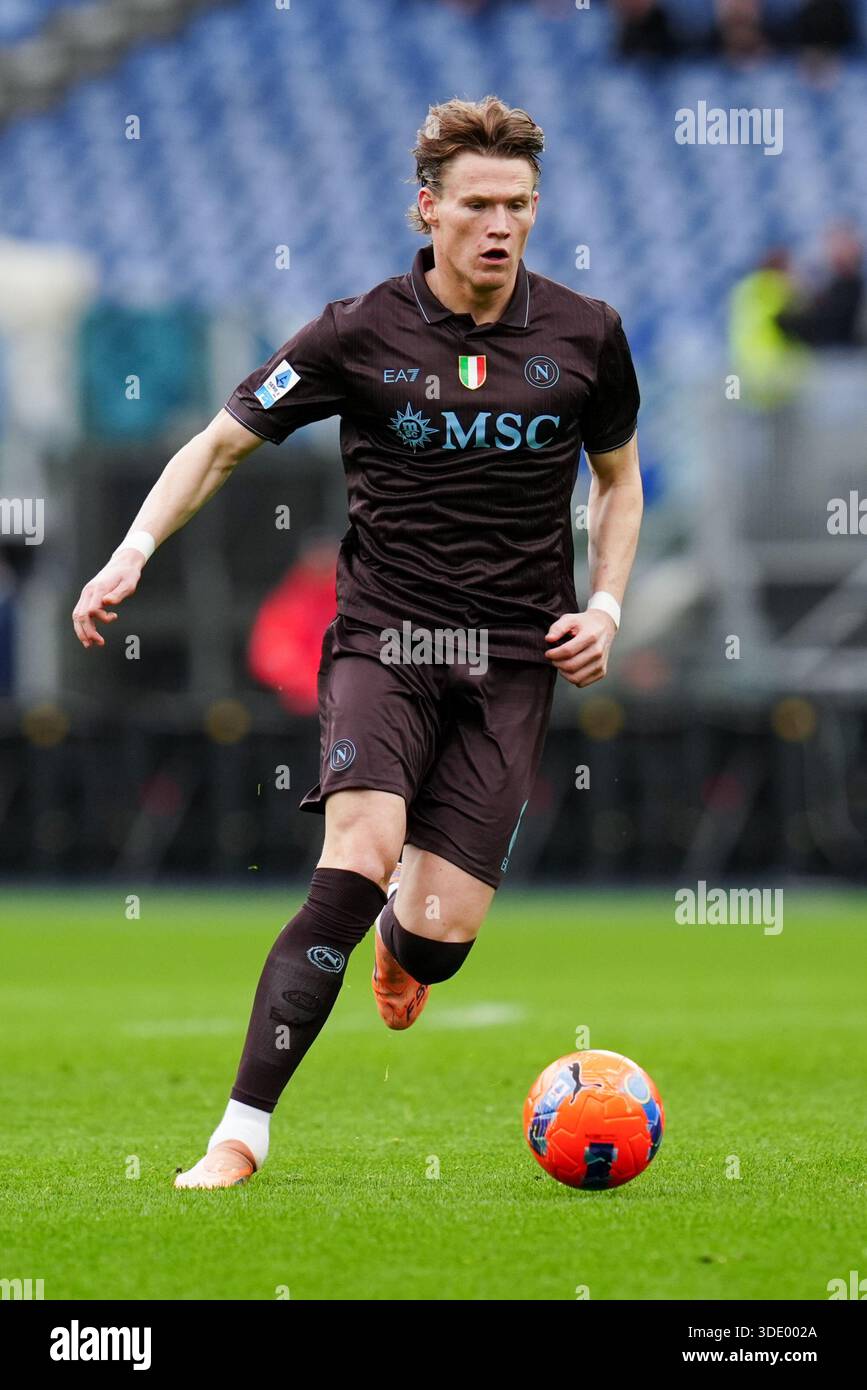 Scott McTominay of SSC Napoli in action during the serie Serie A ...