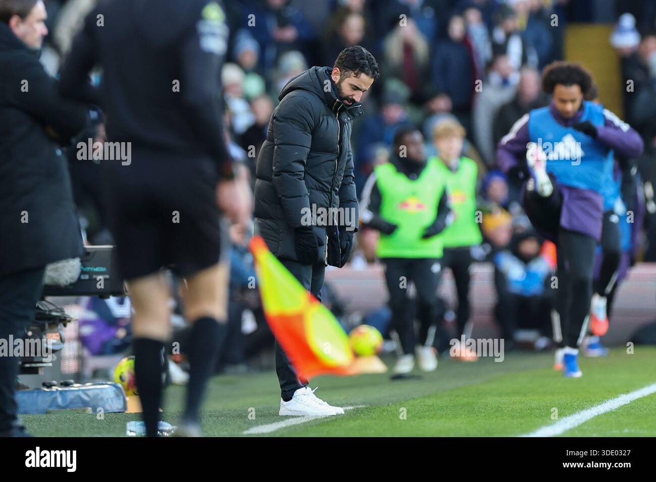 Manchester United Manager Head Coach Ruben Amorim reacts and gestures ...