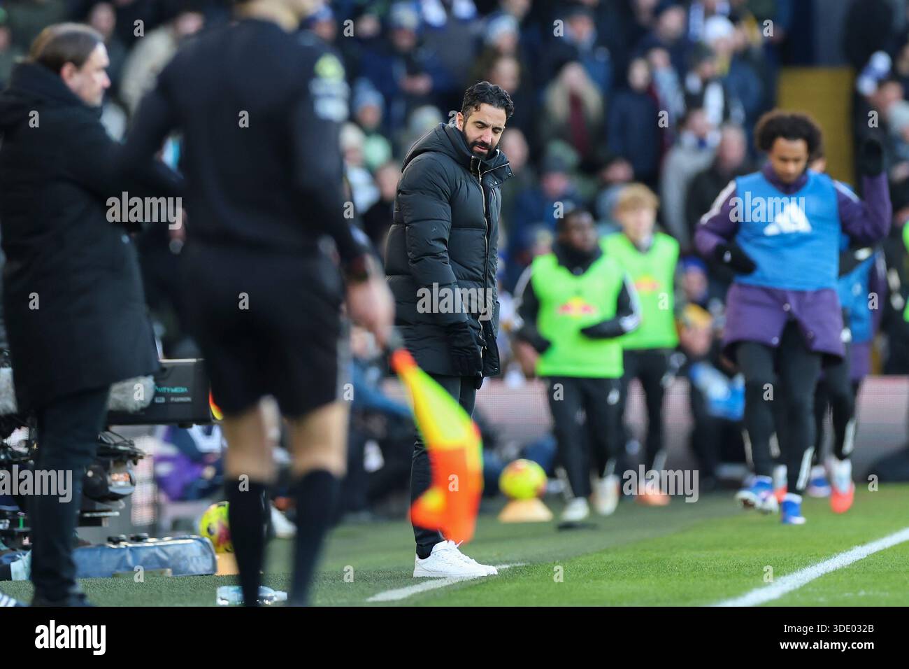 Manchester United Manager Head Coach Ruben Amorim reacts and gestures ...