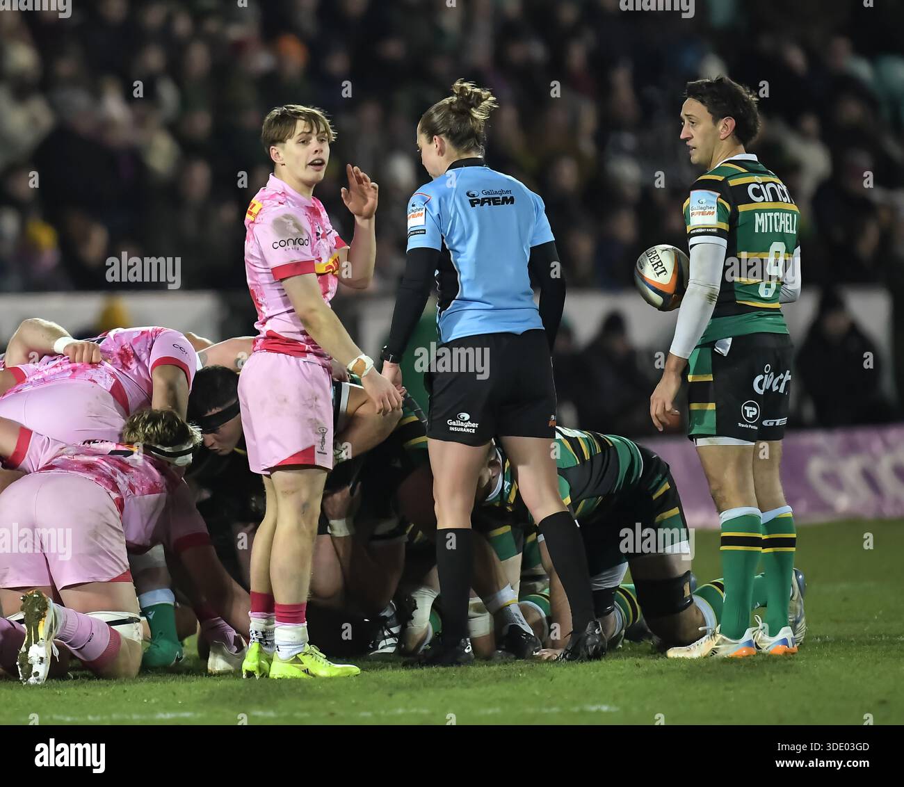 Lucas Friday of Harlequins in action during the Gallagher PREM match ...