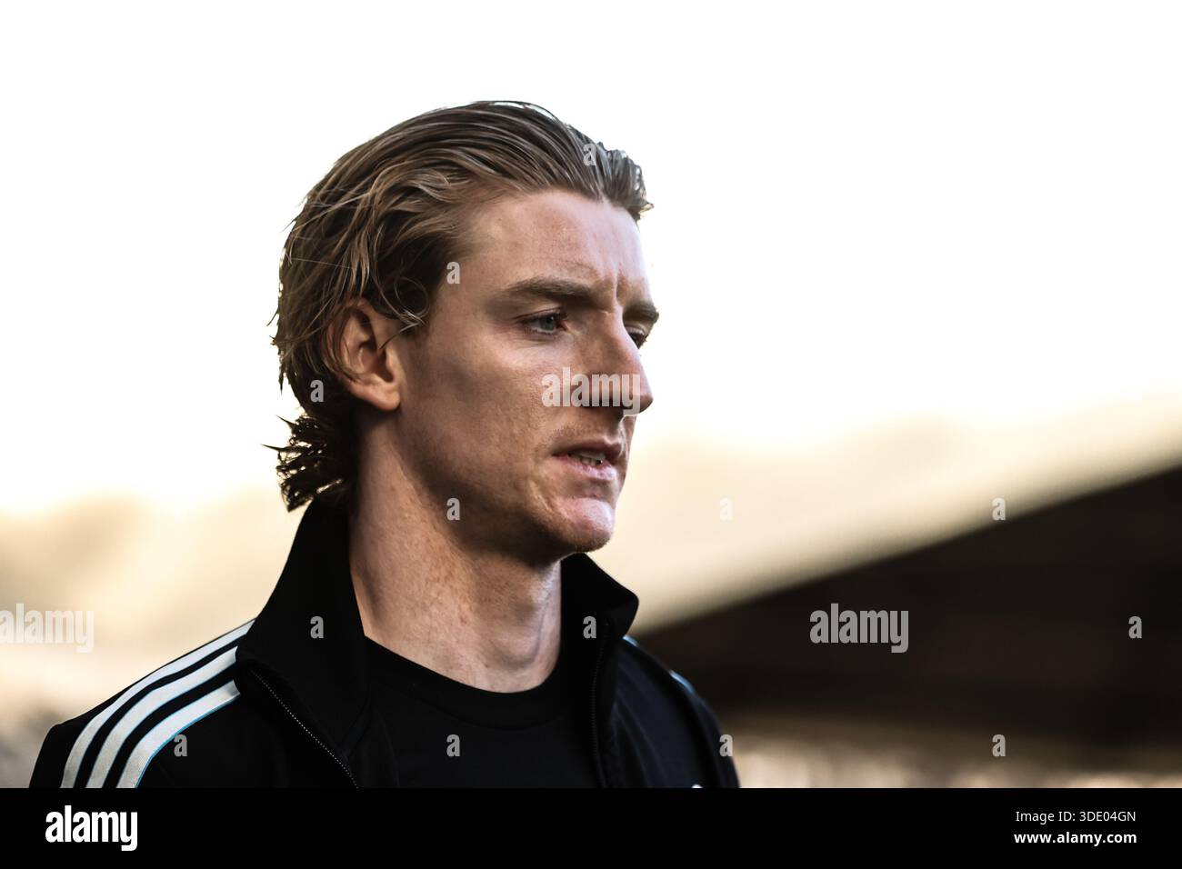 Anthony Gordon of Newcastle United arrives during the Premier League ...