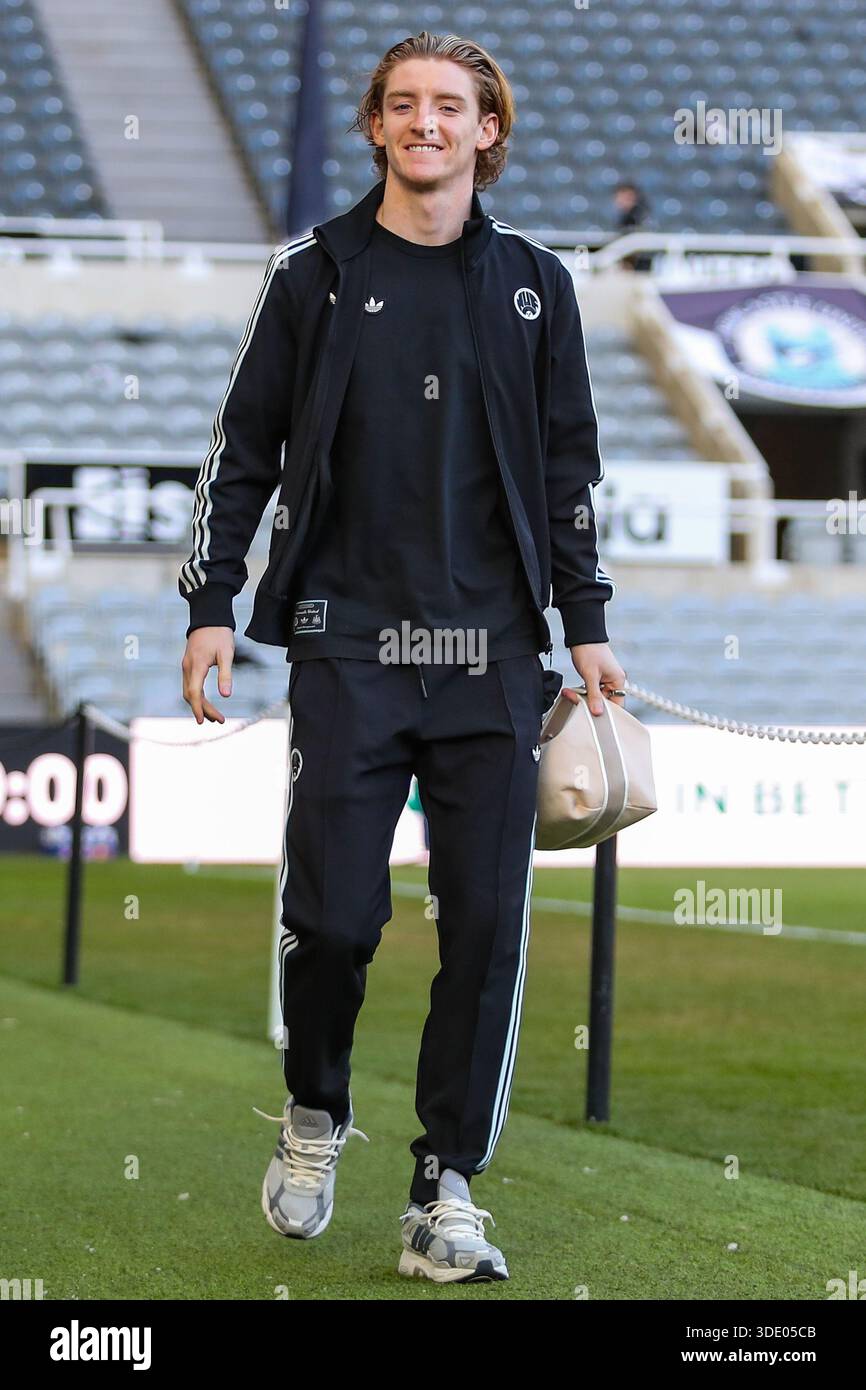 Anthony Gordon Of Newcastle United Arrives during the Newcastle United ...