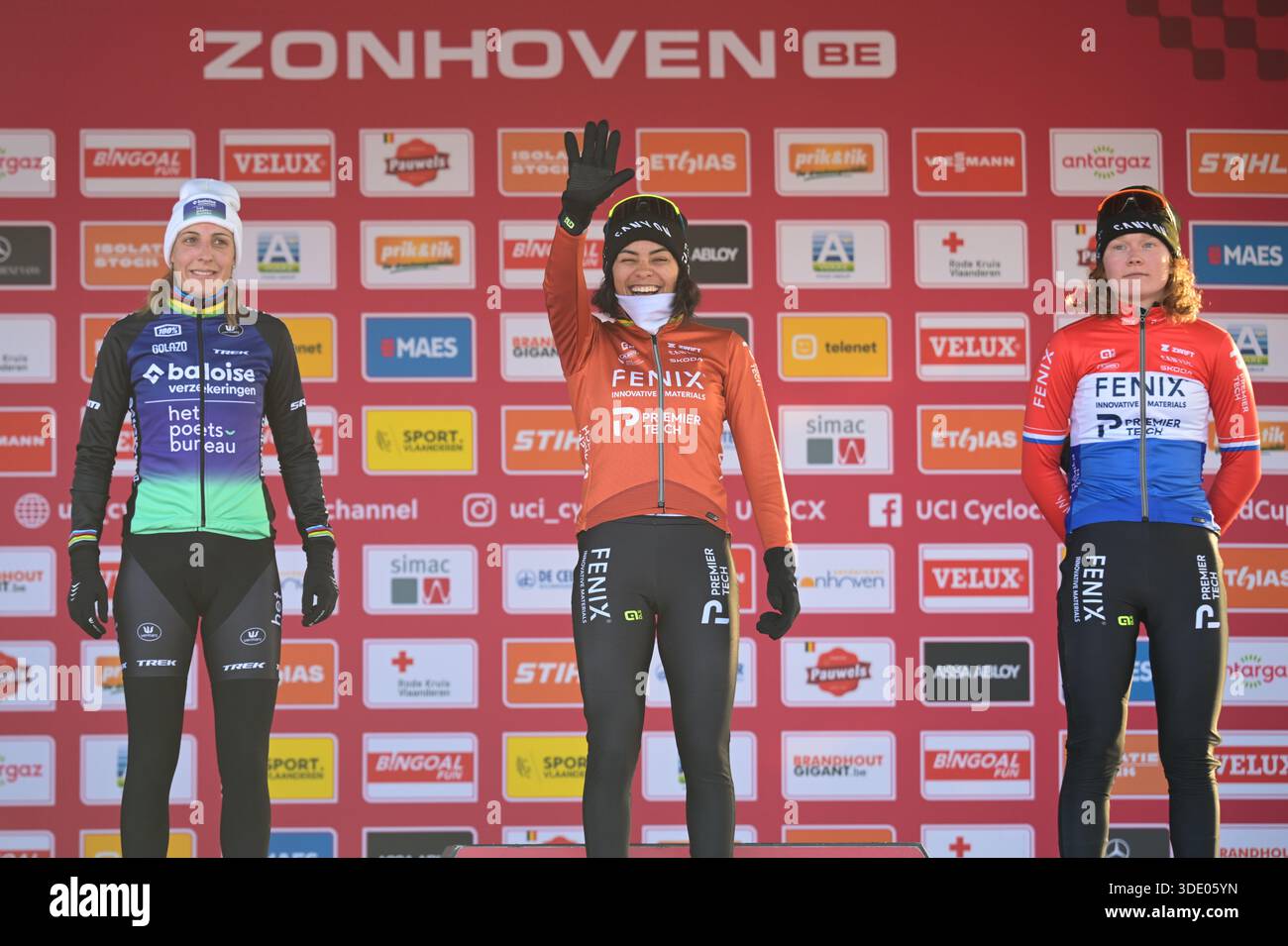 L-R, second Dutch Lucinda Brand, winner Dutch Ceylin Del Carmen ...