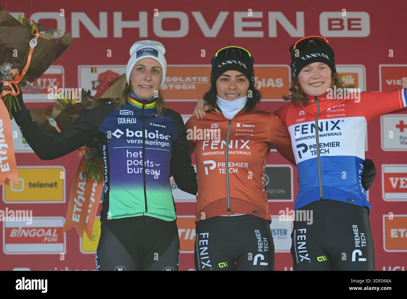 L-R, second Dutch Lucinda Brand, winner Dutch Ceylin Del Carmen ...