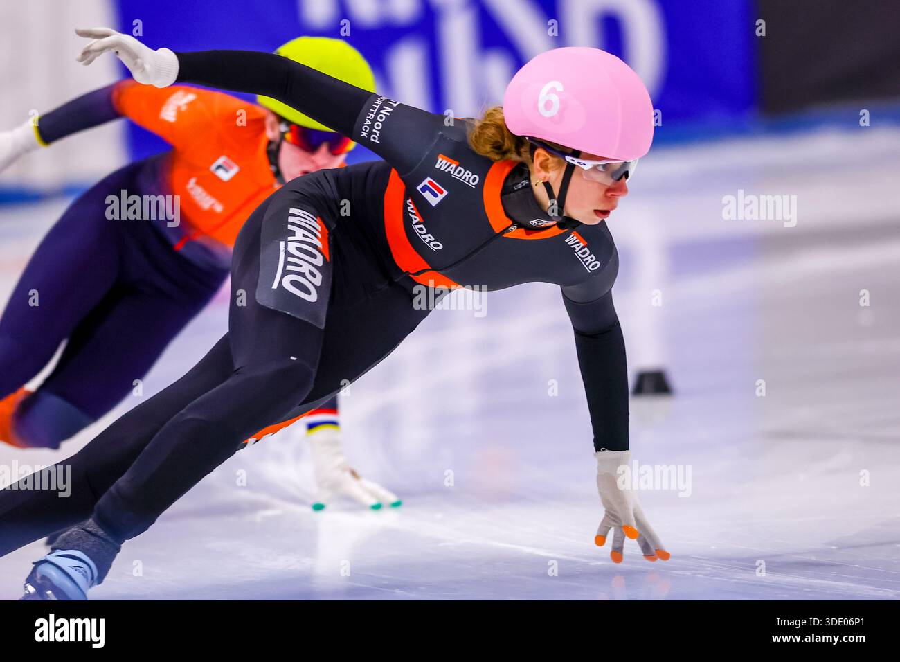Kiek Straathof competing on the Women's 500m Semi-Finals on Day 2 of ...