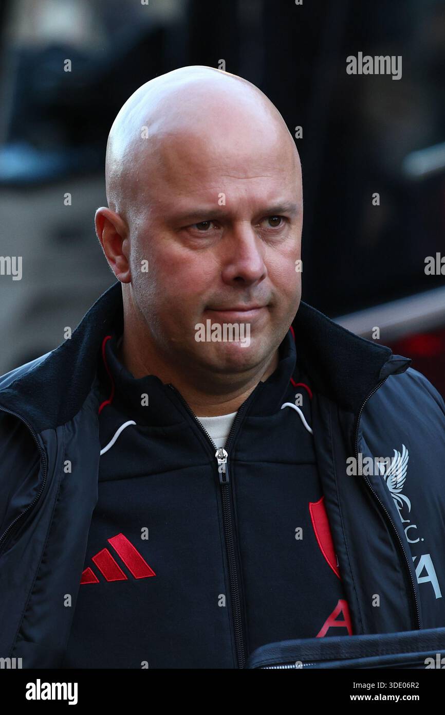 LONDON, UK - 4th Jan 2026: Liverpool manager Arne Slot arrives ahead of ...