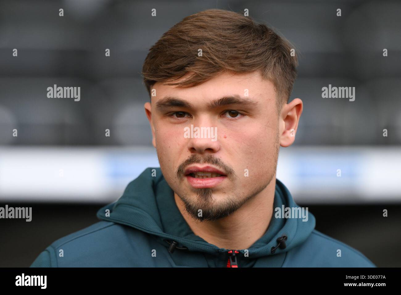 Callum Doyle of Wrexham during the Sky Bet Championship match between ...