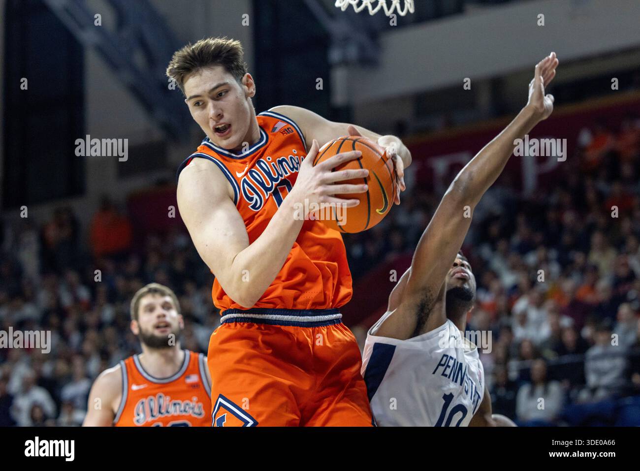 Illinois forward David Mirkovic (0) in action during an NCAA college ...