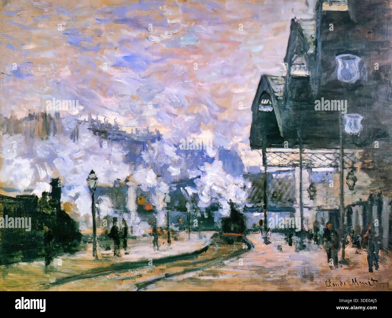 Saint-Lazare Station Western Region Goods Sheds, 1877, Claude Monet ...